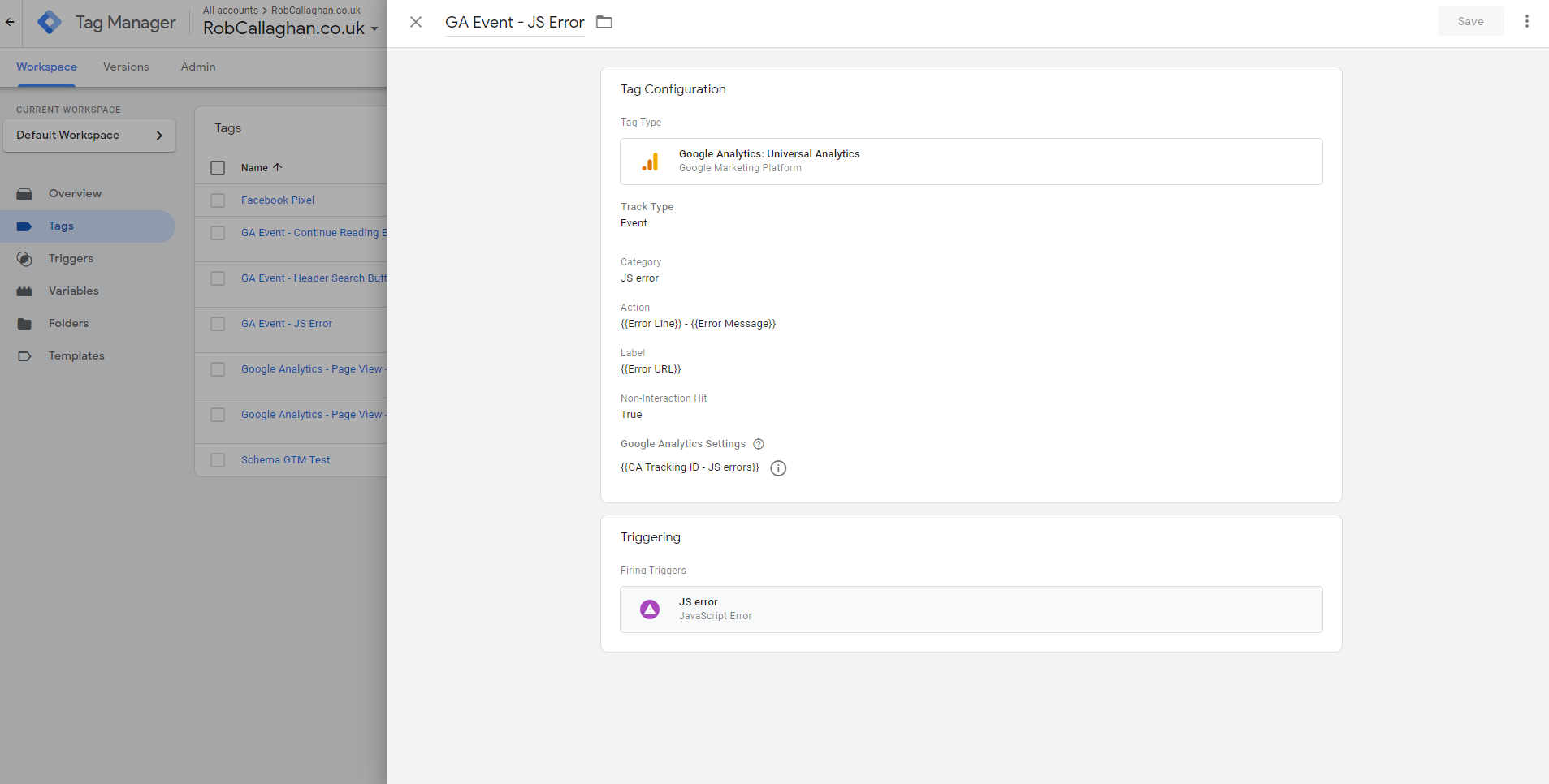How to Use Google Tag Manager to Report Front-End Javascript Errors - Rob Callaghan